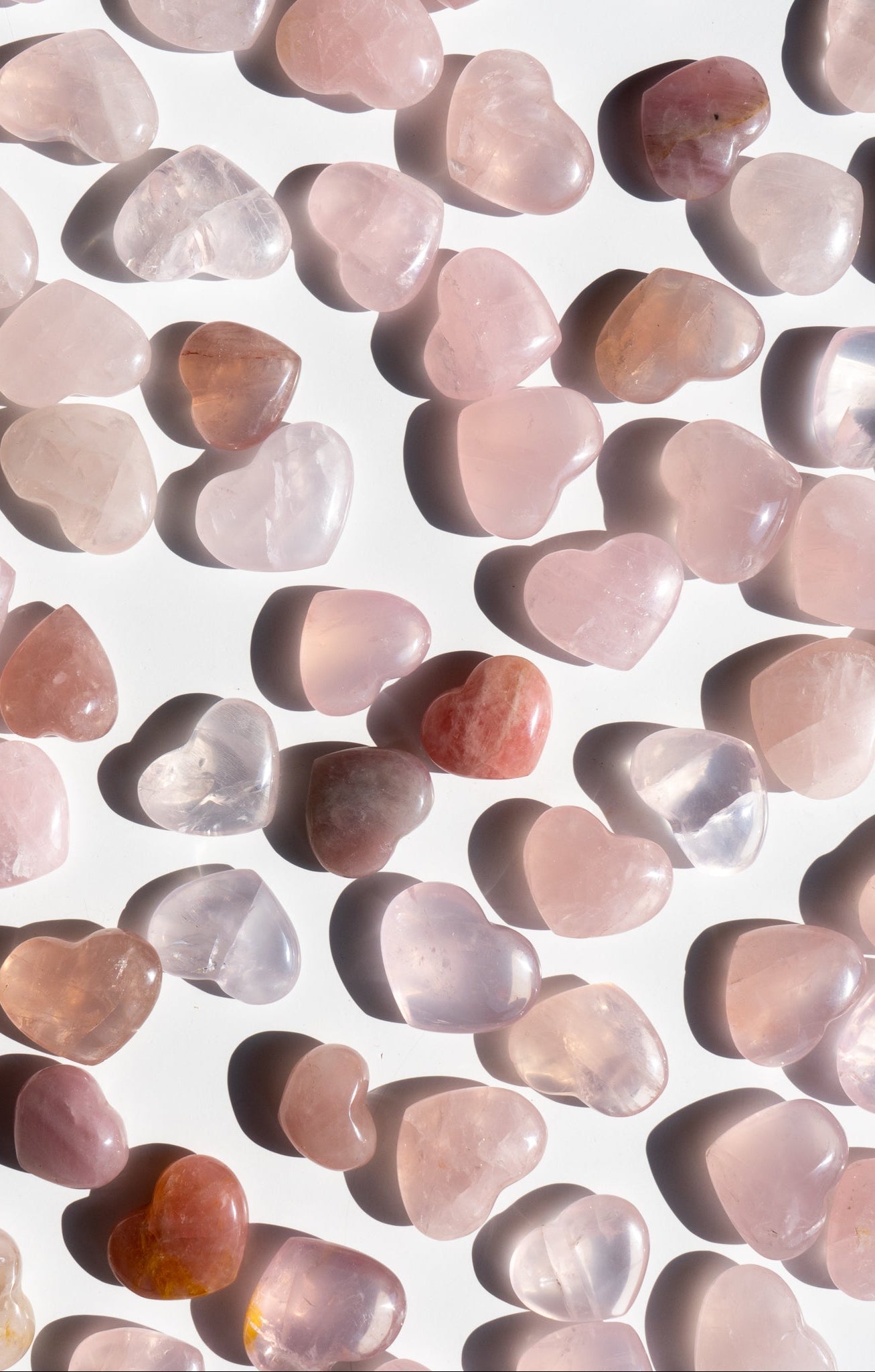 ROSE QUARTZ MINI HEARTS